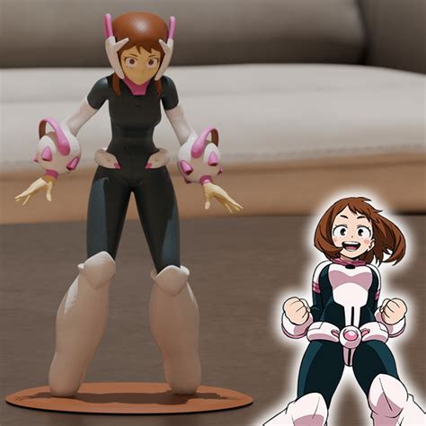 Archivo Stl Ochako Uraraka My Hero Academia Figure 🦸 ・modelo Para