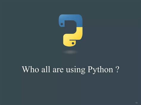 Advantages Of Python Learning Why Python Pptx