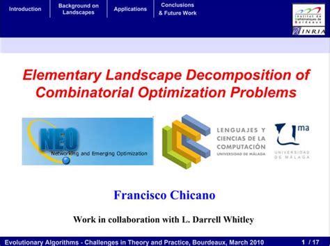 Elementary Landscape Decomposition Of Combinatorial Optimization