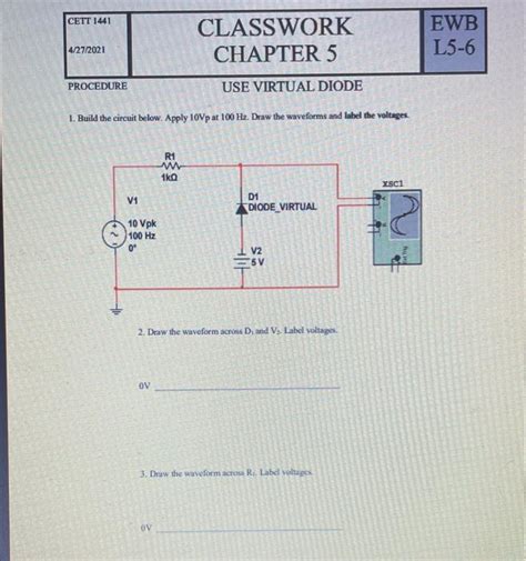 Build The Circuit Below Apply Vp At Hz Chegg