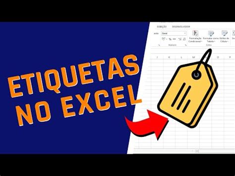 Como Fazer Etiquetas No Excel Passo A Passo