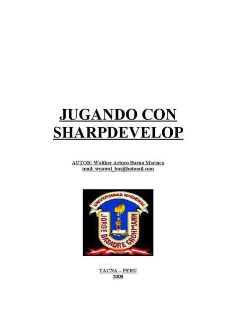 sharp develop pdf entorno de desarrollo integrado ventana