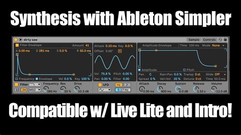 Ableton Simpler Synth Tutorial Youtube