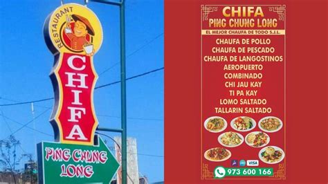 Chifa En SJL Sorprende Con Su Curioso Nombre Ping Chung Long Infobae