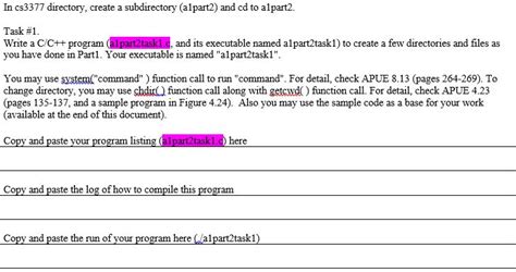 Solved In Cs Directory Create A Subdirectory Alpart Chegg