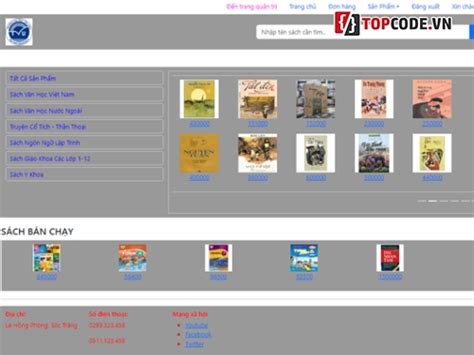 Source Code Website Html Quản Lý Bán Sách File Báo Cáo Php Mysql đầy
