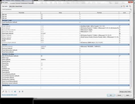 solved panel and circuit number parameter autodesk community