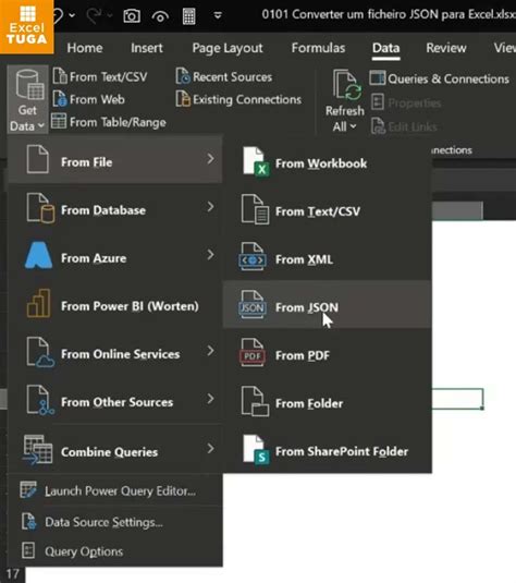 Carregar Ficheiros Json Em Excel Usando O Power Query Com Vídeo