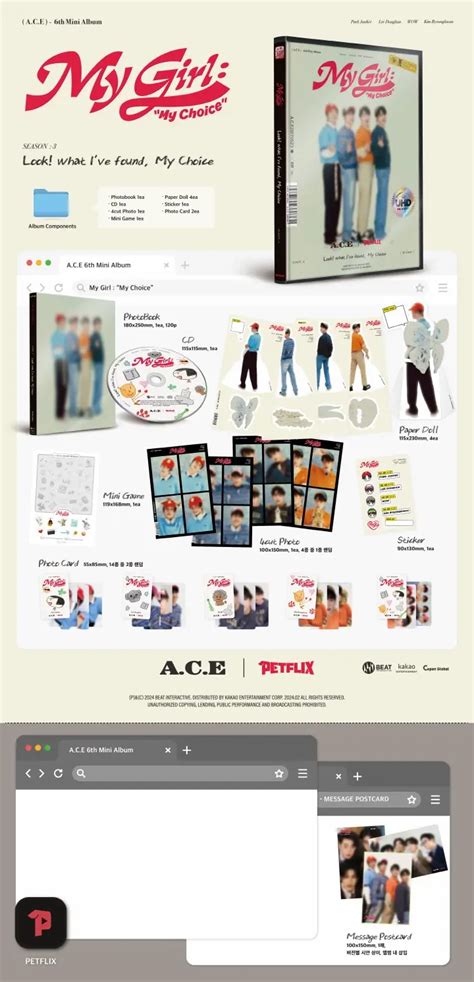 Ace 6th Mini Album My Girl My Choice Kr Multimedia