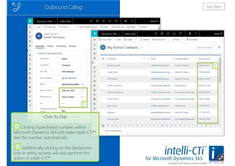 Intelli Cti Outbound Dialing In Microsoft Dynamics 365