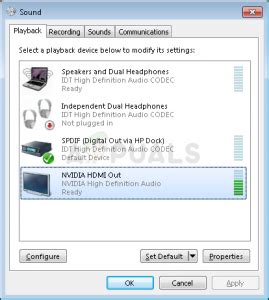How To Fix The NVIDIA High Definition Audio No Sound Problem On Windows