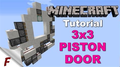 3x3 Redstone Door Bedrock Tutorial Mcpe Xbox And Windows 10