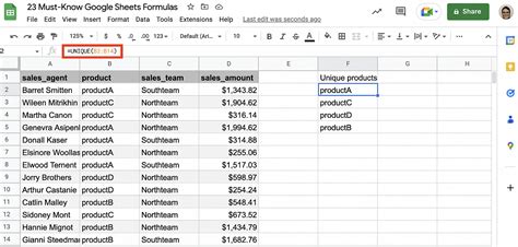 23 Must-Know Google Sheets Formulas | Layer Blog