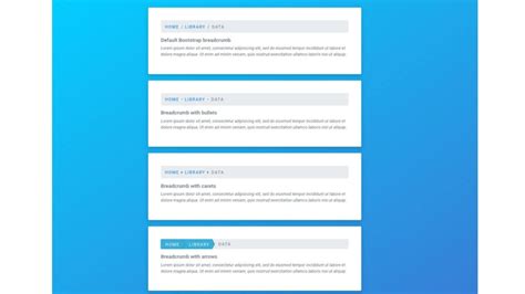 BOOTSTRAP BREADCRUMBS