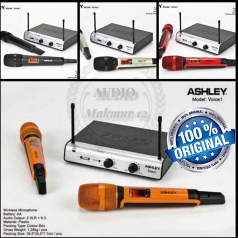 Jual Mic Wireless Ashley Voice Asli Original Shopee Indonesia