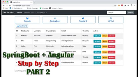 springboot angular tutorial part 2 setup angular app components and routing youtube