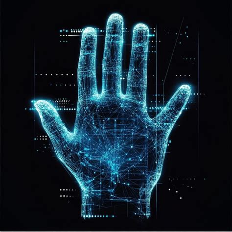 An Illustration Of The Hand Geometry Recognition Process From Hand Scan To Digital Analysis