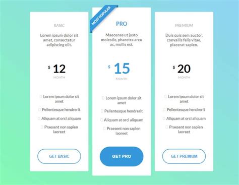 html价格代码，网页卡片设计布局模板 17素材网