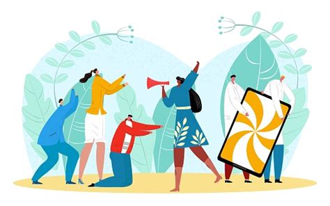 오프라인 스마트 폰 화면 여자는 디지털 중독을 중지 벡터 일러스트 소셜 미디어 라이프 스타일 기술 해독 개념을 종료합니다 개념에 대한 스톡 벡터 아트 및 기타 이미지