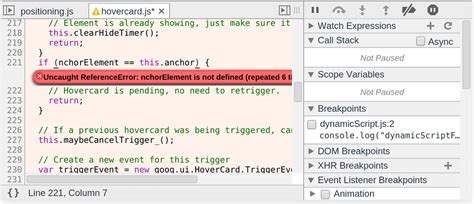 调试 Javascript 脚本 Chrome谷歌浏览器开发调试手册