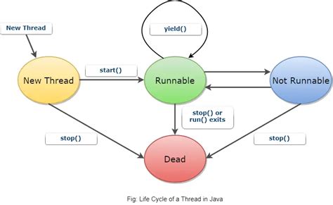 Life Cycle Of Thread In Java With Diagram