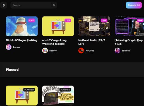 Zap Stream Nostr Native Streaming With Sats
