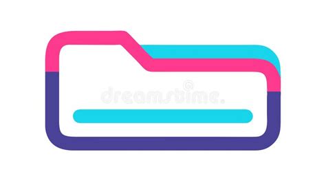 Folder Directory Icon Document Storage Flat Vector Vector Design Generative Ai Stock Vector