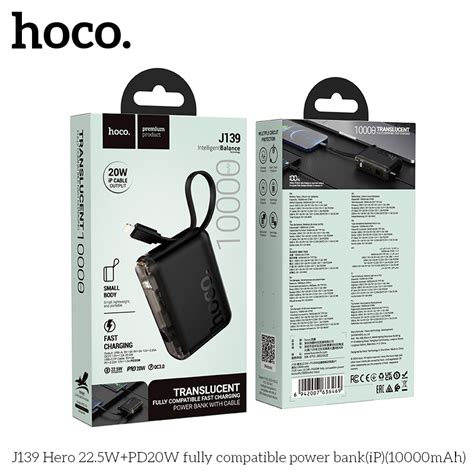 Pin Dự Phòng J139 Hero 225wpd20w Ip 10000mah