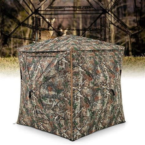 Tidewe Hunting Blind Double Ground Blinds 270° See Through For 3 In 1
