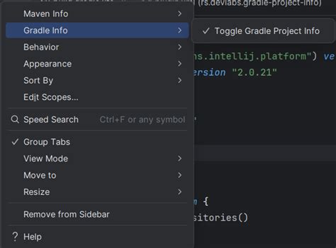 Gradle Project Info Intellij Ides Plugin Marketplace