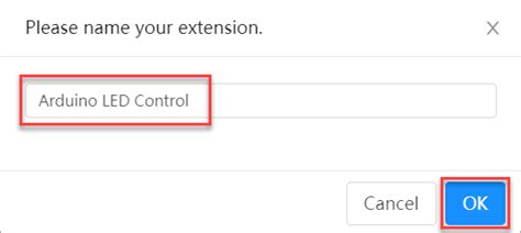 Example — Arduino Create An Led Extension Using The Default Arduino Template Makeblock