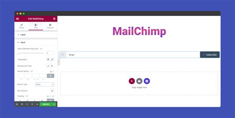 Mailchimp Form Happyaddons