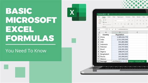 Basic Microsoft Excel Formulas You Need To Know