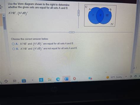 Answered: 사 Use the Venn diagram shown to the… | bartleby