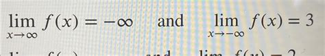 Solved Limxf X And Limx F X 3Find The Graph Chegg Com