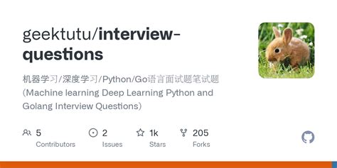 GitHub geektutu interview questions 机器学习 深度学习 Python Go语言面试题笔试题 Machine learning Deep