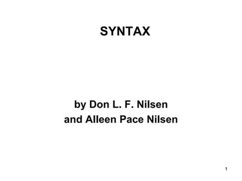 Syntaxppt
