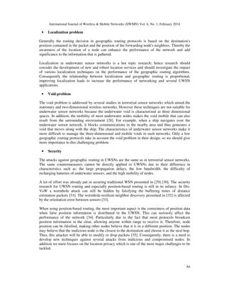 Geographic Routing Protocols For Underwater Wireless Sensor Networks A Survey PDF