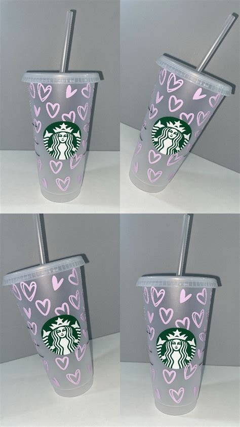 Personalised Starbucks Cupheart Ombré Tumbler Cold Cupcoffee Etsy