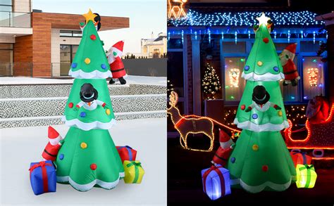 Inflatable Christmas Tree Outdoor Yard Decoration 8ft