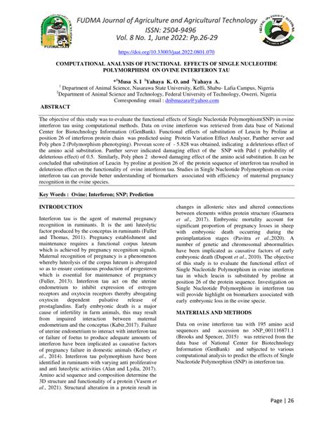Pdf Computational Analysis Of Functional Effects Of Single Nucleotide