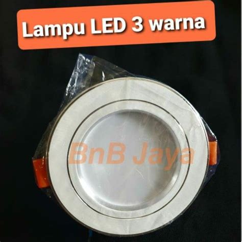 Jual Lampu LED Downlight 5 Watt 3 Warna Shopee Indonesia