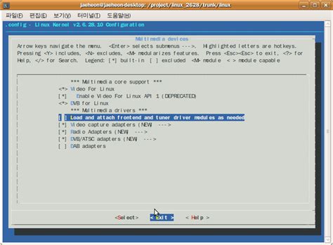 완료 커널 2628에서 Make Menuconfig를 할 때 Video 4 Linux 2가 보이지 않습니다ㅠ Kldp