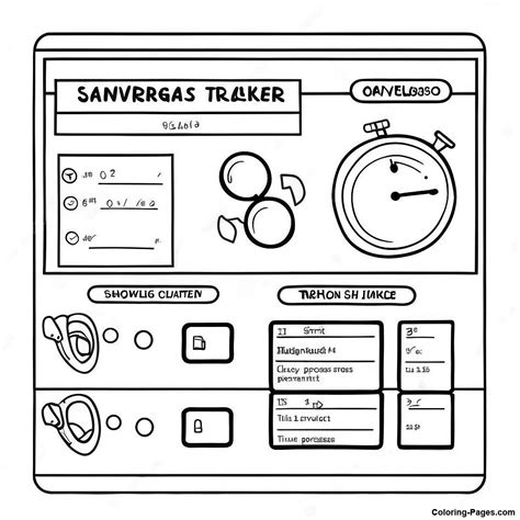 Interactive Savings Progress Tracker Coloring Page Coloring