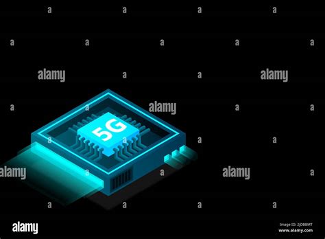 5G Network Processor Illustration Mobile Wireless Internet Of Next