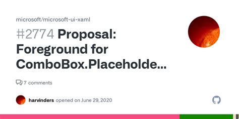 Proposal Foreground For Comboboxplaceholdertext Should Be Same As Textboxplaceholdertext