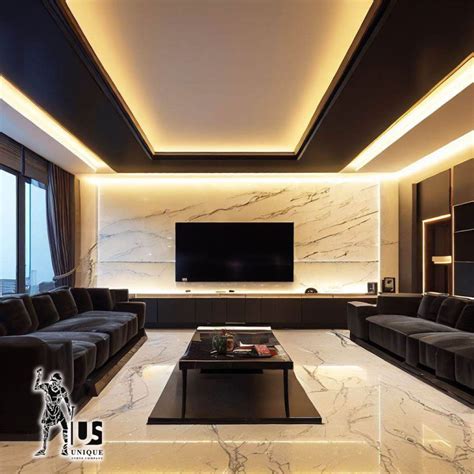 تی وی روم و فاکتورهای انتخاب سنگ برای پشت تلویزیون