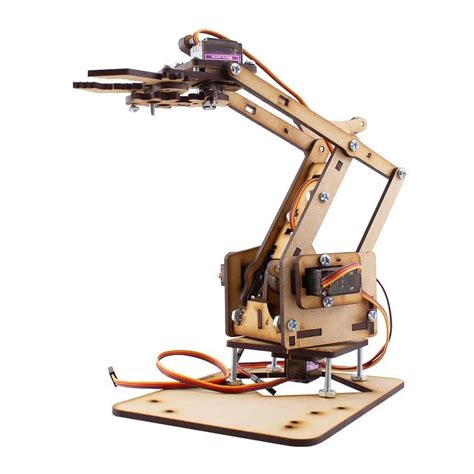 kit brazo robótico con arduino para armar geek factory