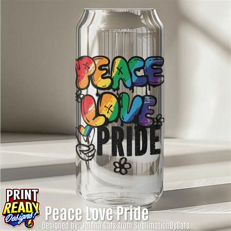 Print Ready Peace Love Pride Graffiti