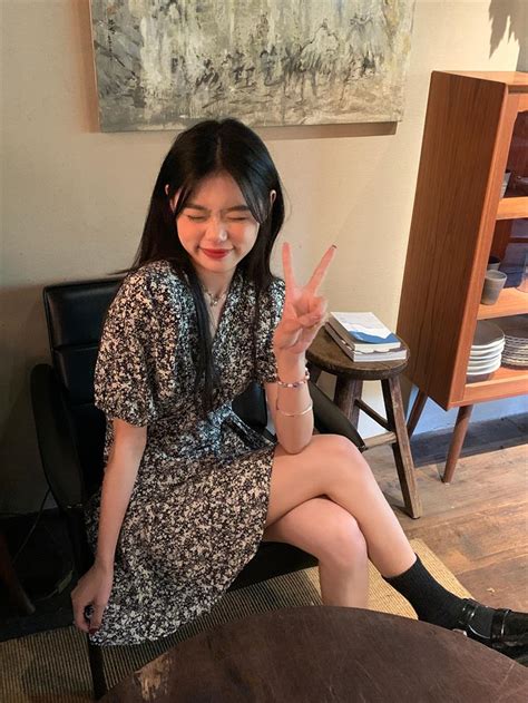 블랙 플라워 패턴 원피스 V 브이 넥 하이 웨스트 리본 랩 스타일 벌룬 퍼프 소매 숄더 롱 슬리브 긴팔 반팔 하프 미니 숏